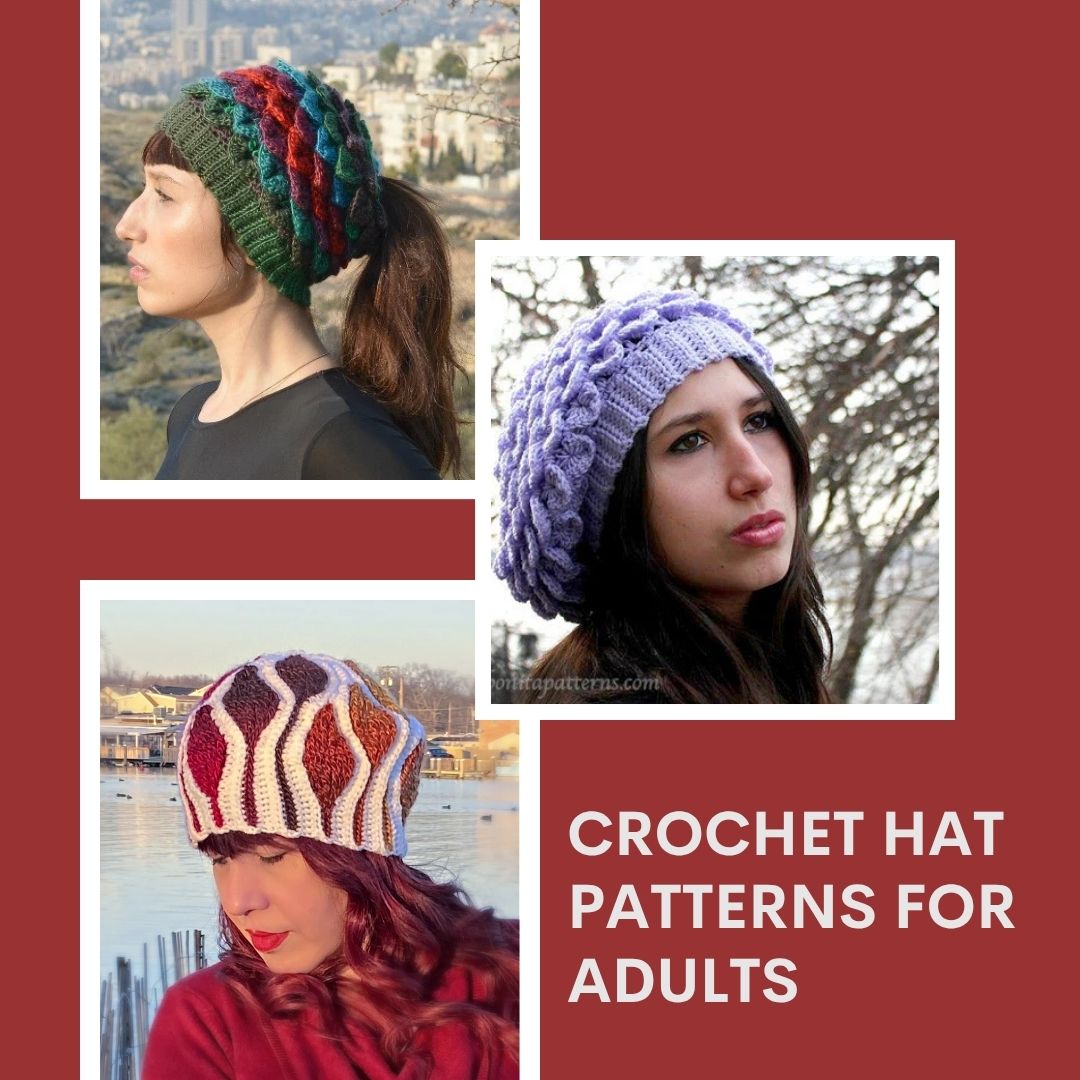 5 Stunning Crochet Hat Patterns for Adults from Bonita Patterns