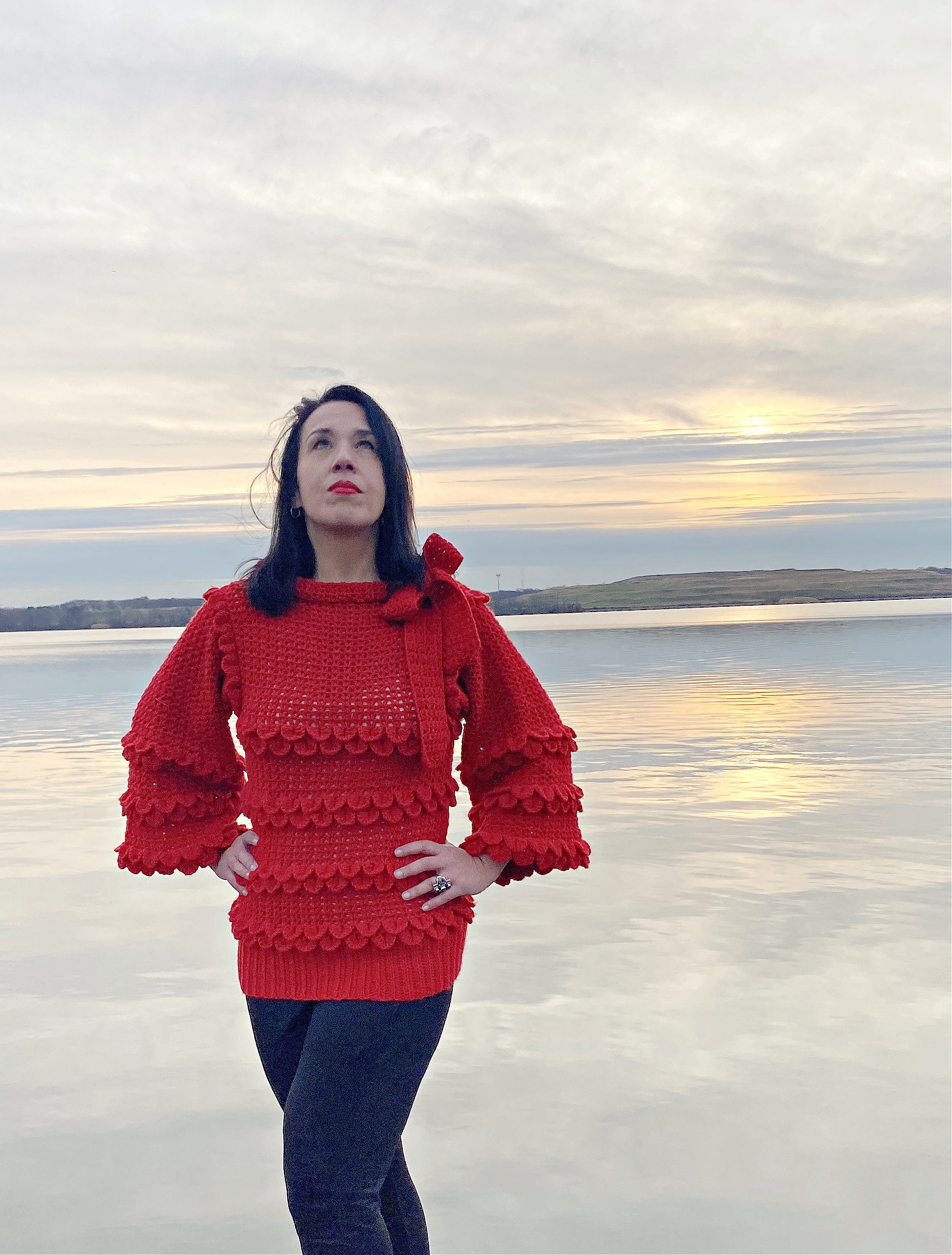 (NEW) Crocodile Stitch Sweater – Bonita Patterns